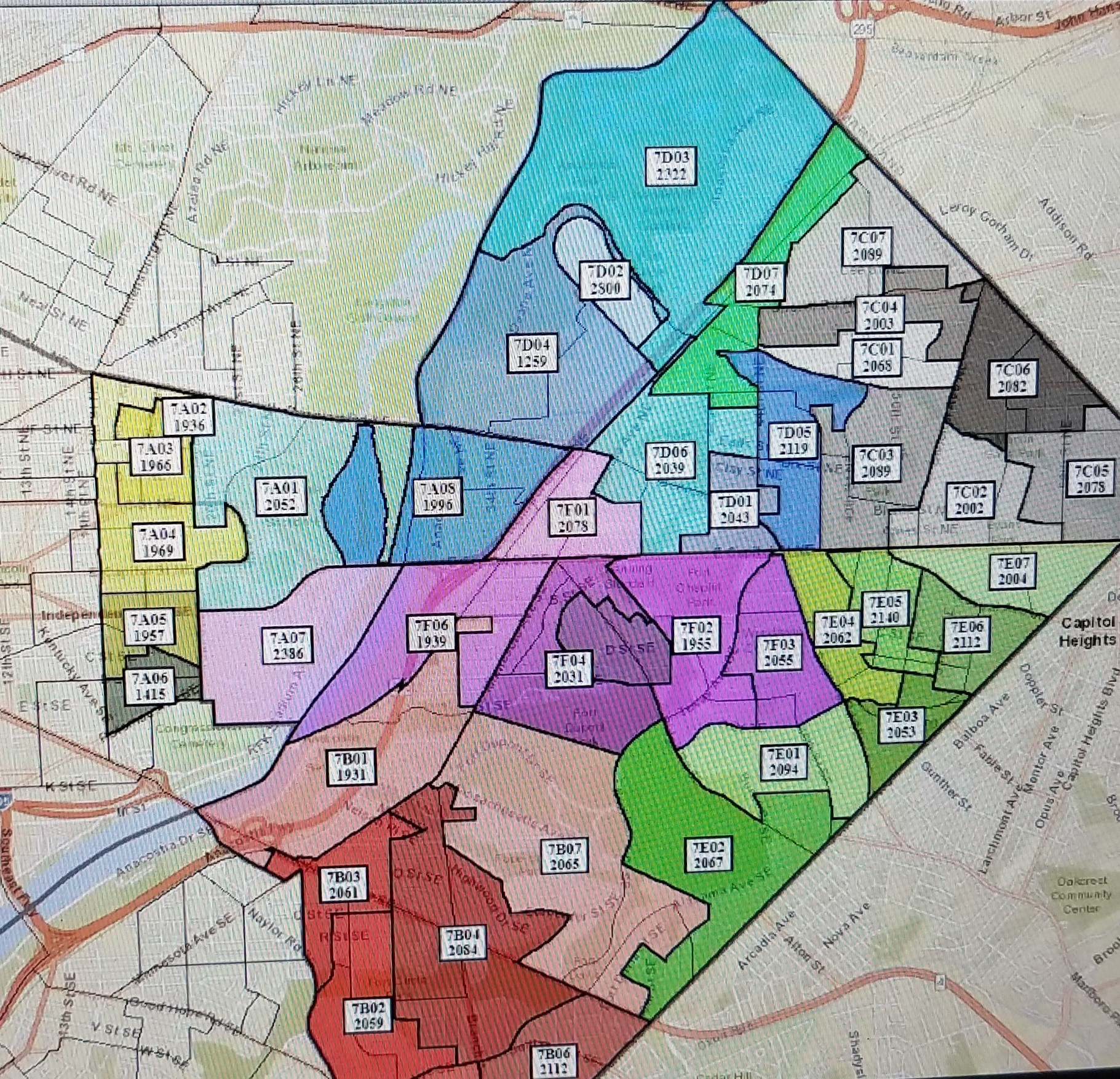 Ward 7 Redistricting Task Force Splits Hill East into Two Cross River ...